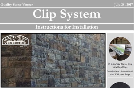 Clip & Panelized Systems | Quality Stone Veneer, Inc.