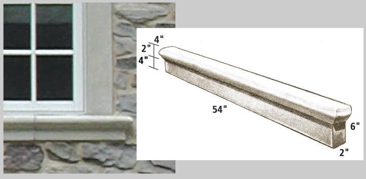 Liso Bull Nose Window Stool